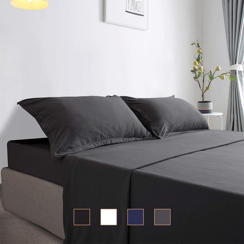 Microfiber Stretch Fitted Bottom Bed Sheet - Desi Shopper