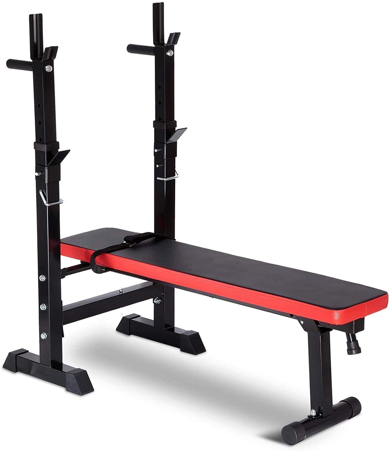 Adjustable Folding Fitness Barbell Rack Weight Bench - Desi Shopper