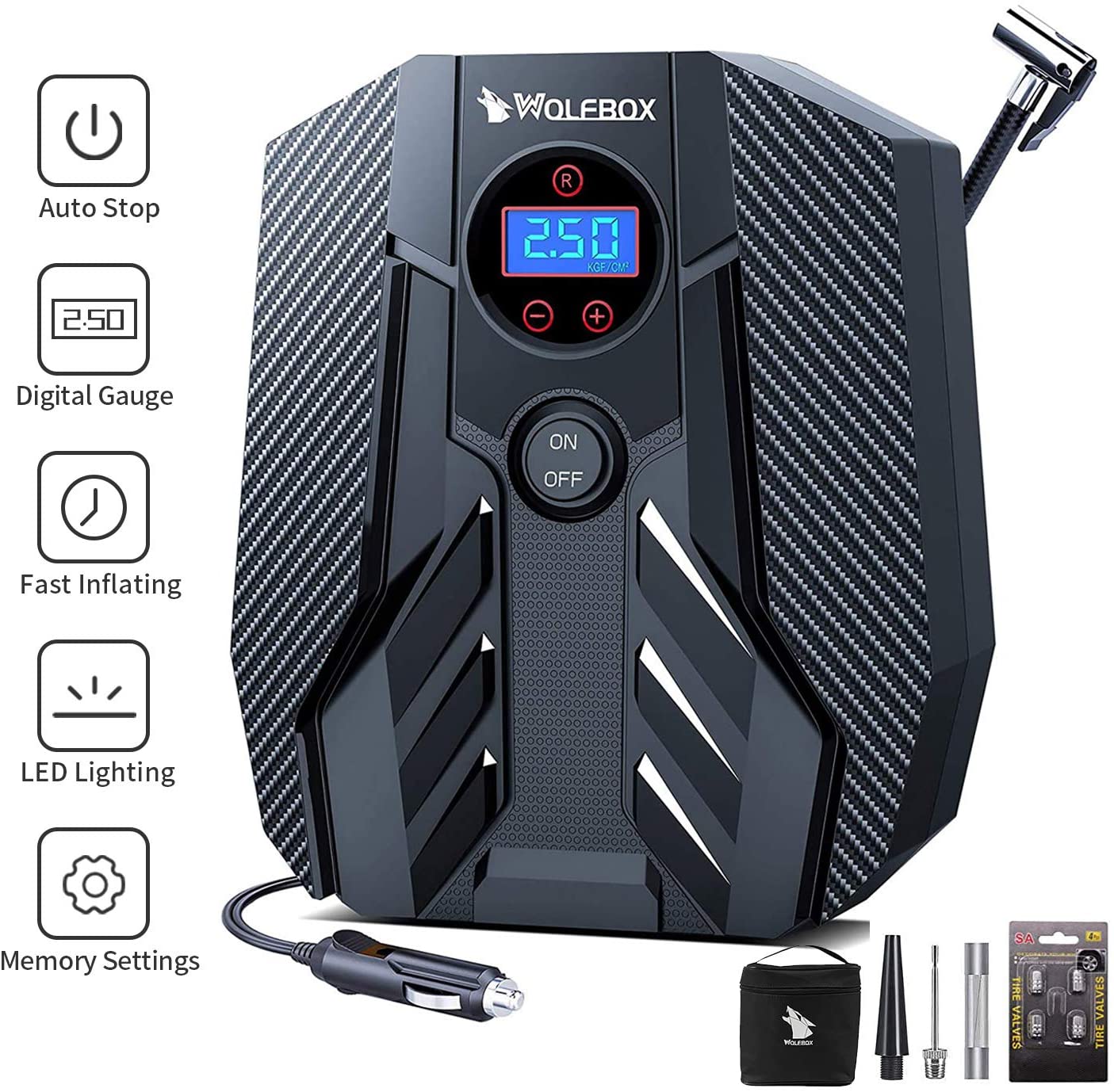 WOLFBOX Portable Air Compressor Pump - Desi Shopper